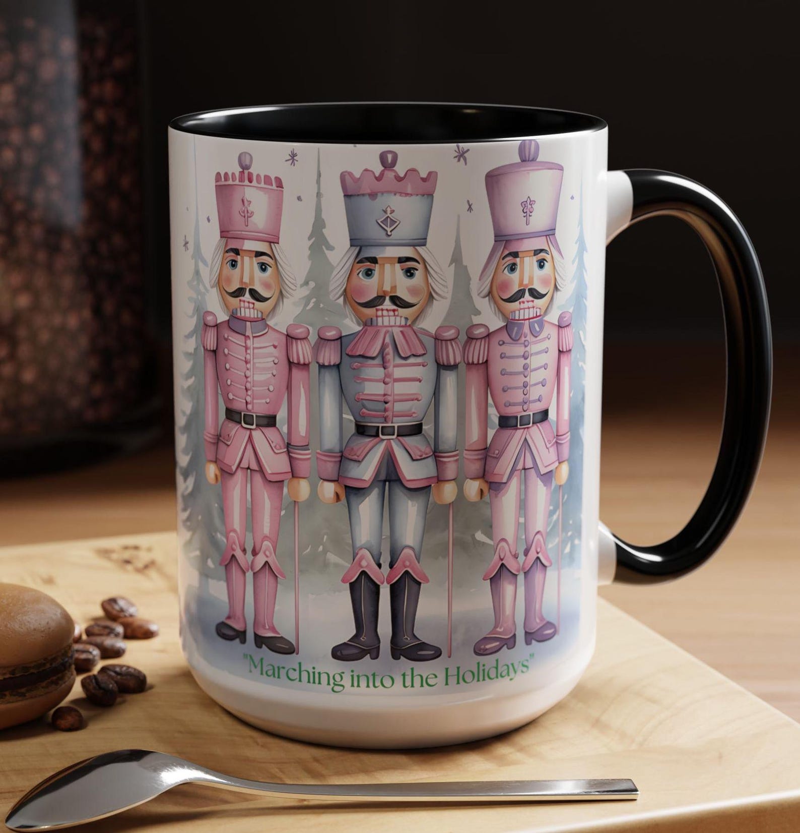 Pink Nutcracker Coffee Mug: Christmas Festive Decor - Etsy