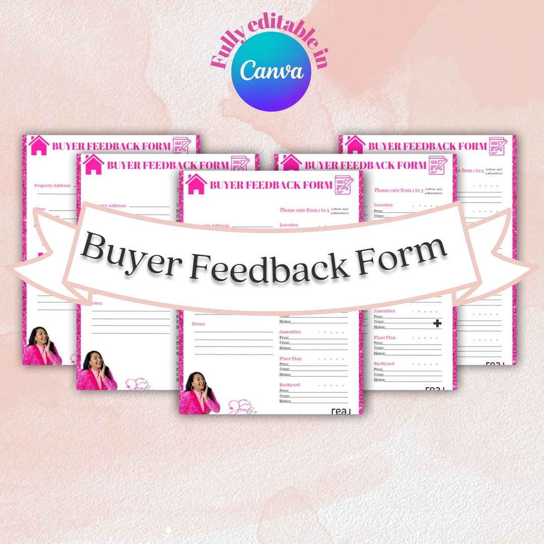 Showing Feedback Form | Showing Schedule | Real Estate Marketing, Real ...
