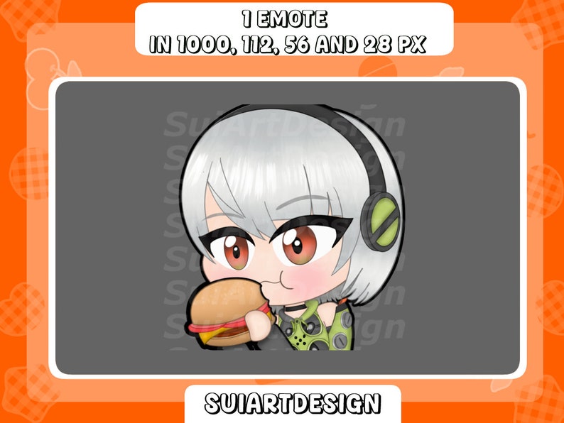 Zenless Zone Zero Anby Hungry Emote for Twitch, Discord, Youtube - Etsy