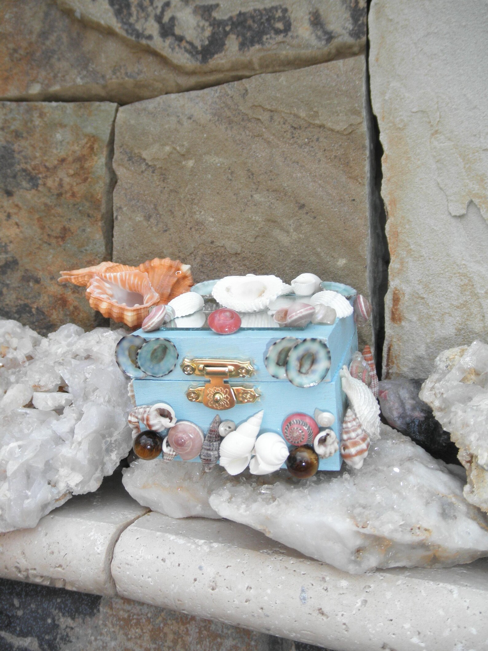 Ethereal Nereid Mirrored Shell Box - Etsy