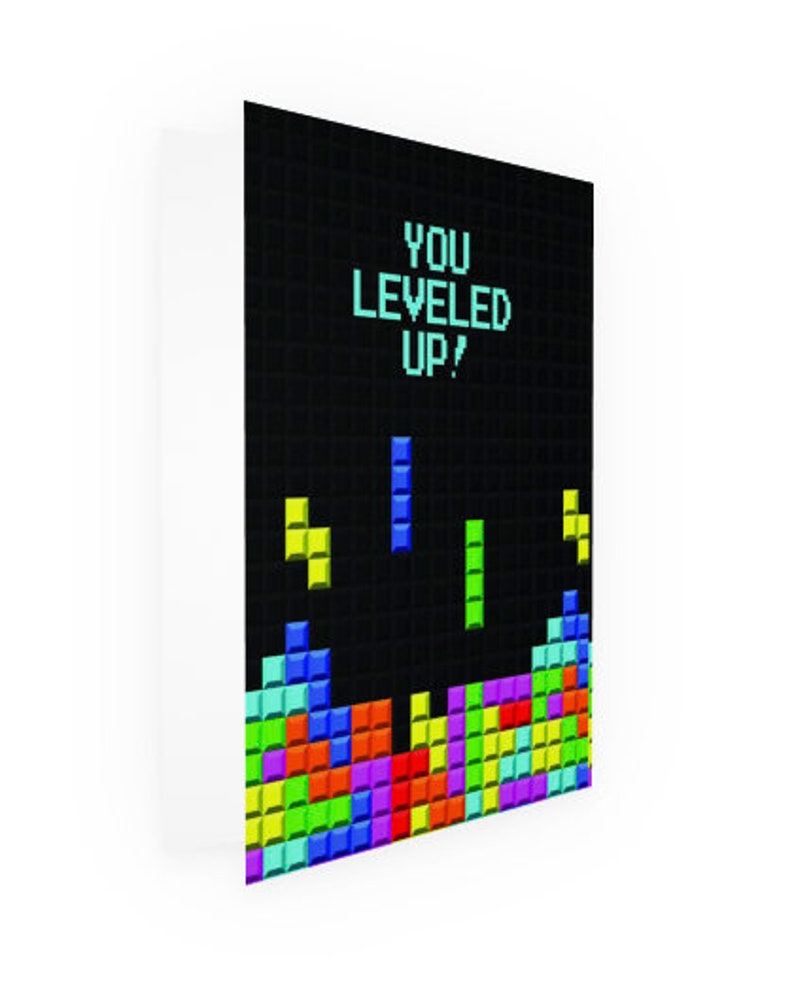 Tetris Birthday Card - Etsy