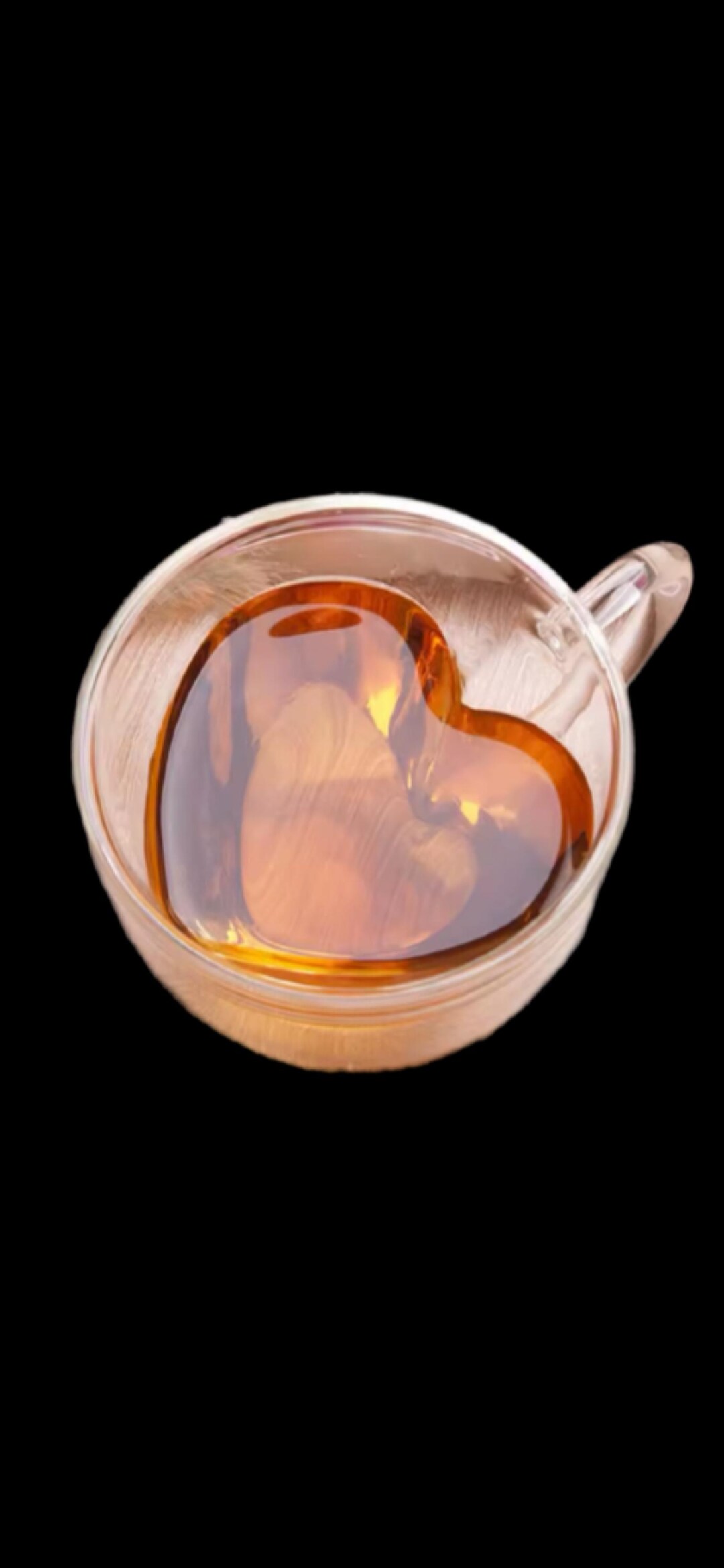 Glass Heart Tea Cups - Etsy