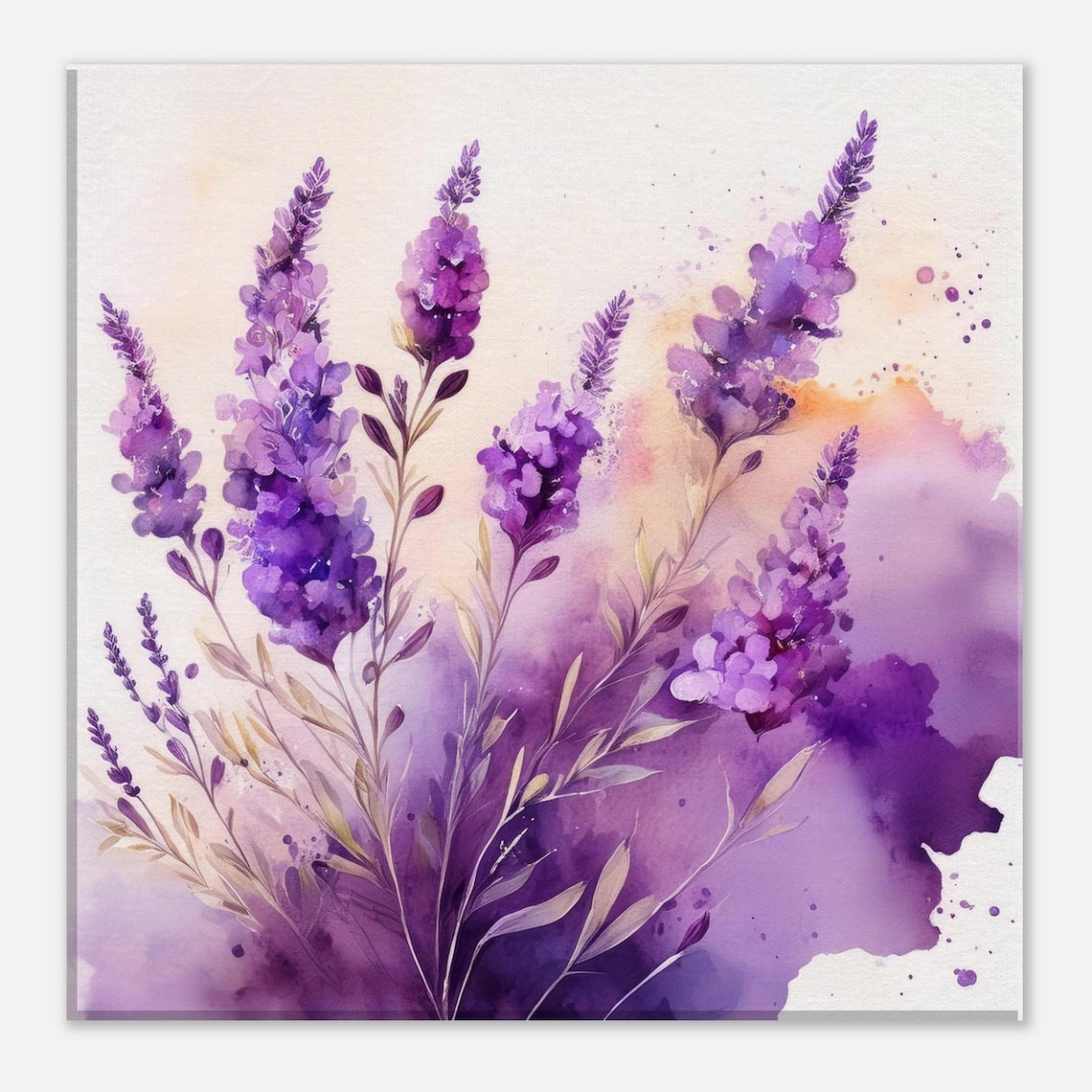 Purple Flowers PRINTABLE DOWNLOADABLE DIGITAL Print - Etsy