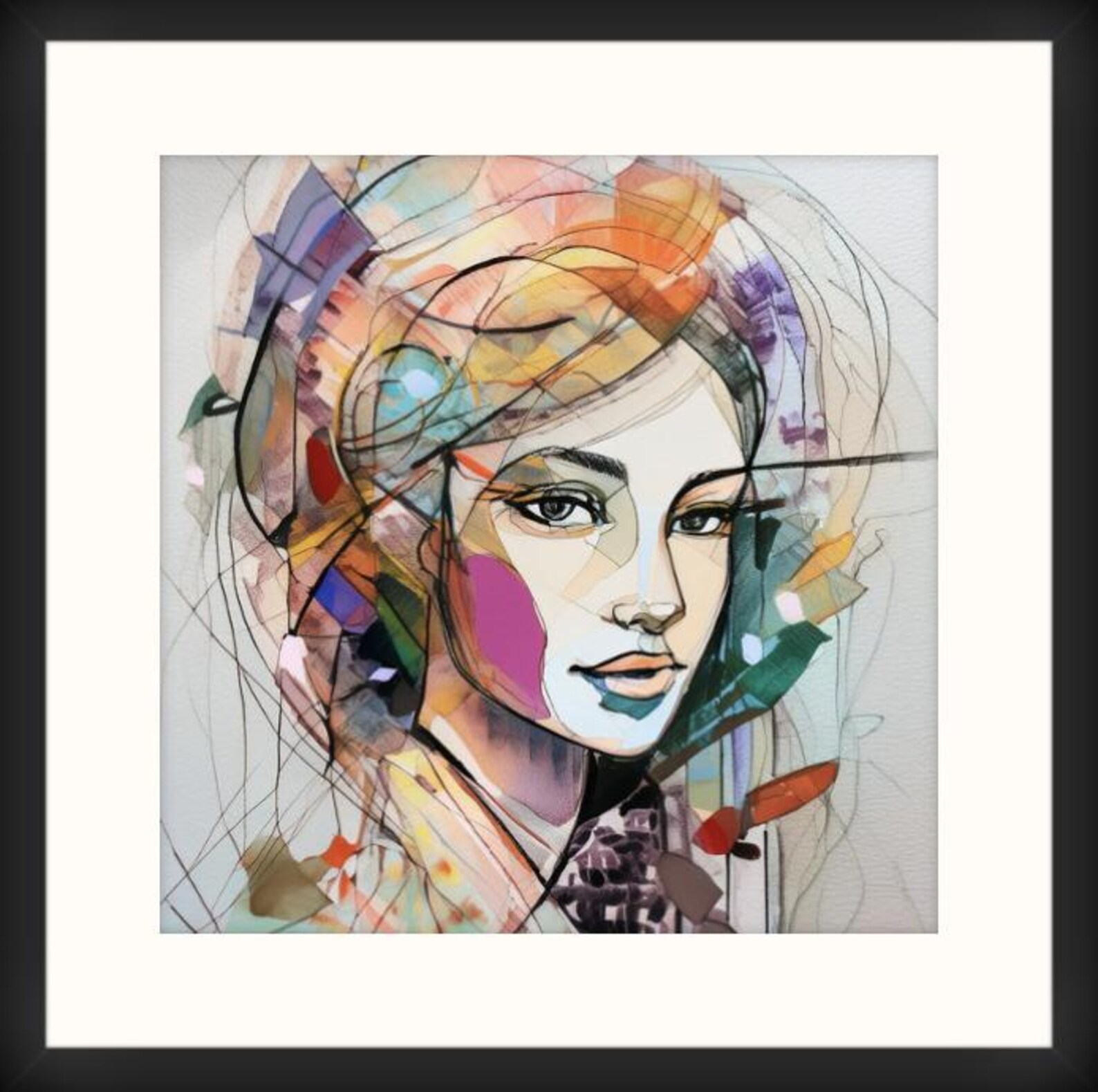 Abstract Art of a Woman Digital Download - Etsy