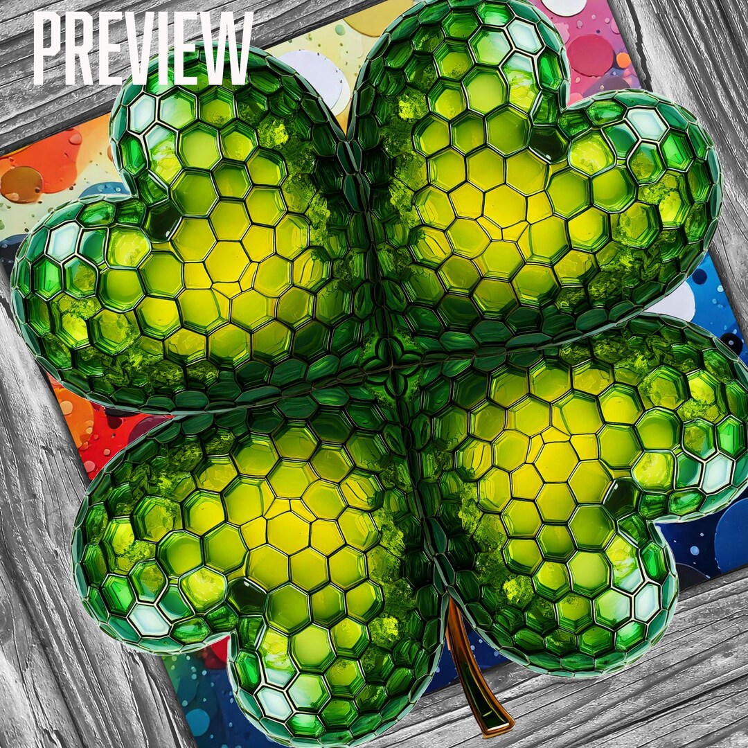 4 Leaf Clover PRINTABLE DOWNLOADABLE DIGITAL - Etsy