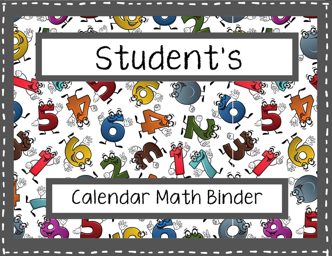 Interactive Calendar Math Student Binder Pages and Links to Canva or ...