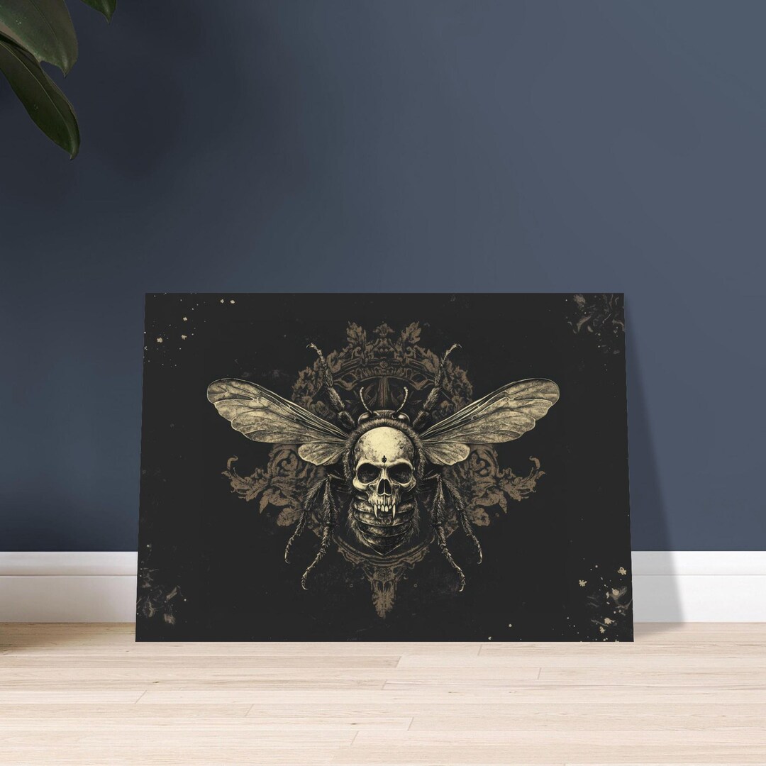 Witchy Bee Poster - Macabre Wall Art for Dark Aesthetic Lovers, Gothic ...