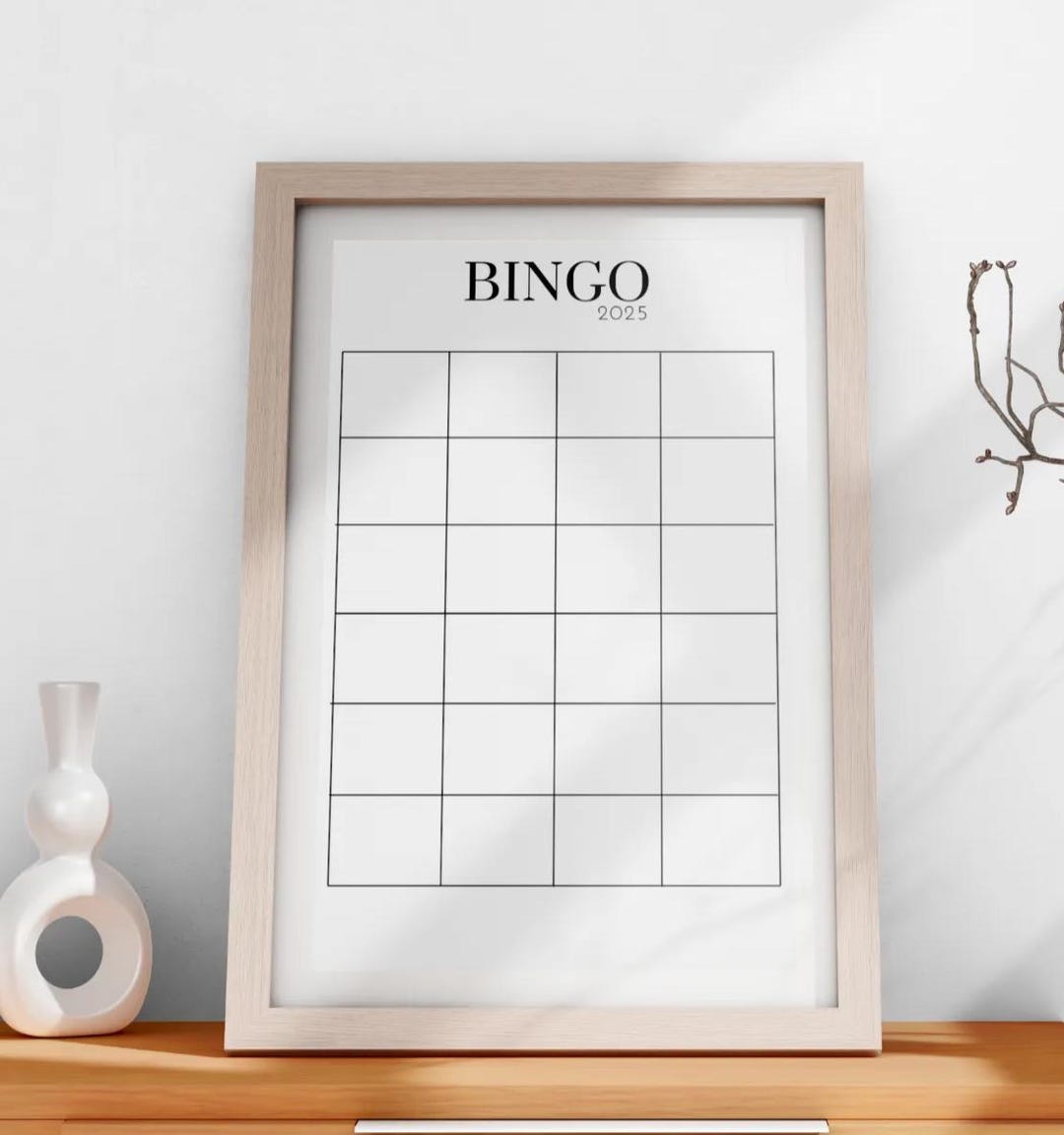 2025 Activity Bingo Template | Digital Goal-setting Printable | Fun ...