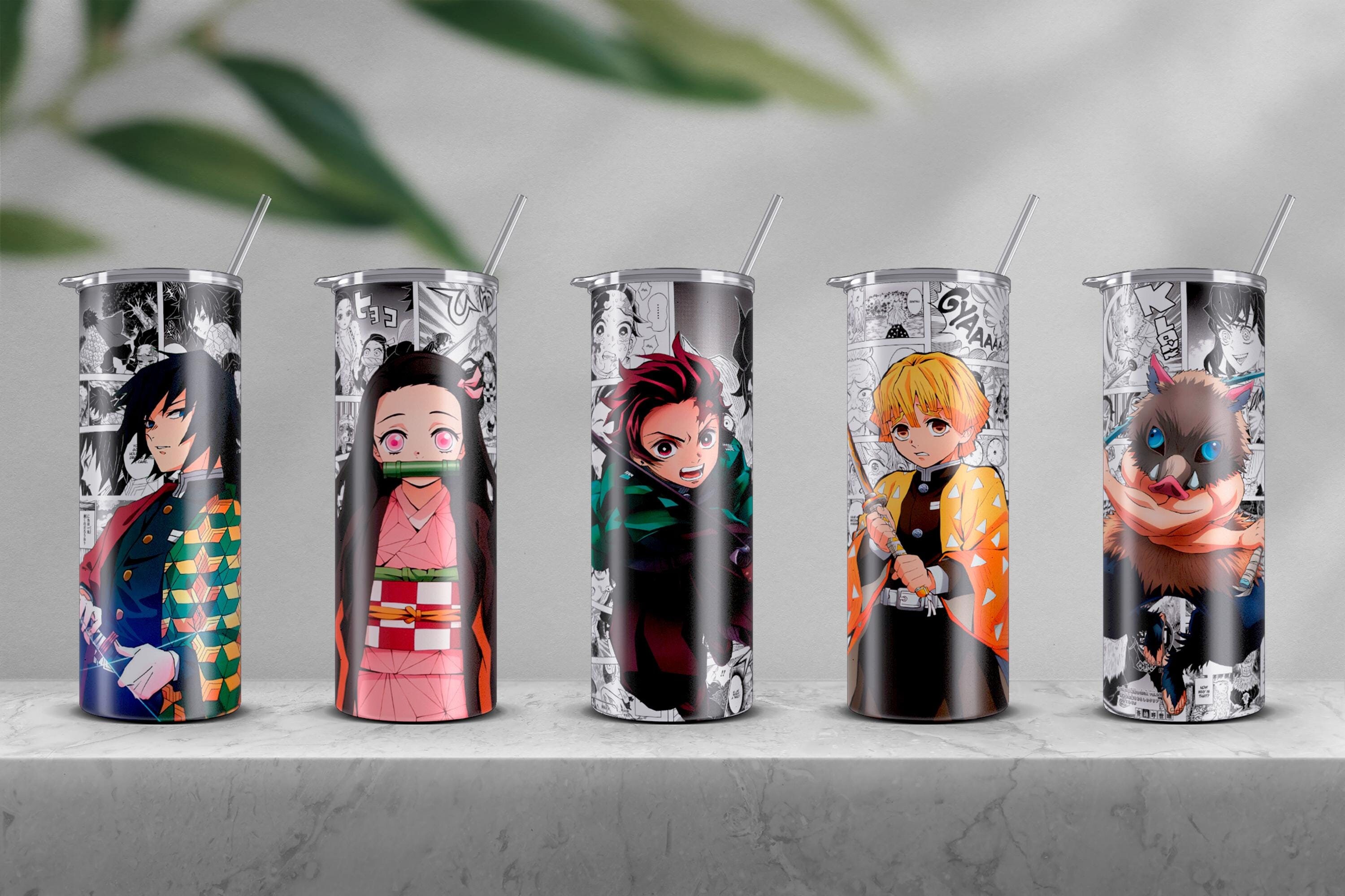 Demon Slayer Skinny Tumbler Wrap 20 Oz Pack - Etsy