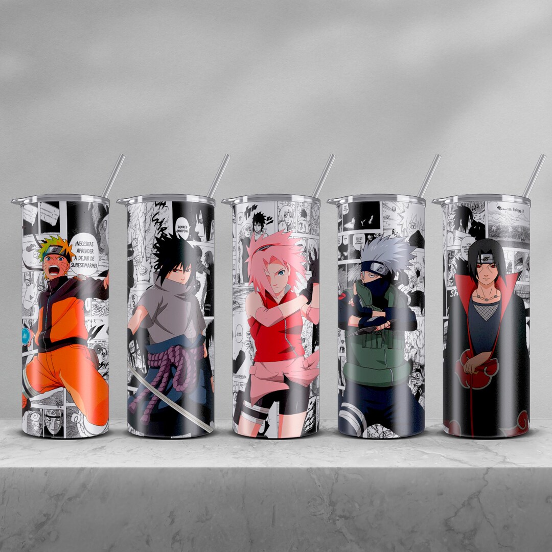 Naruto Shippuden Skinny Tumbler Wrap 20 Oz Pack - Etsy