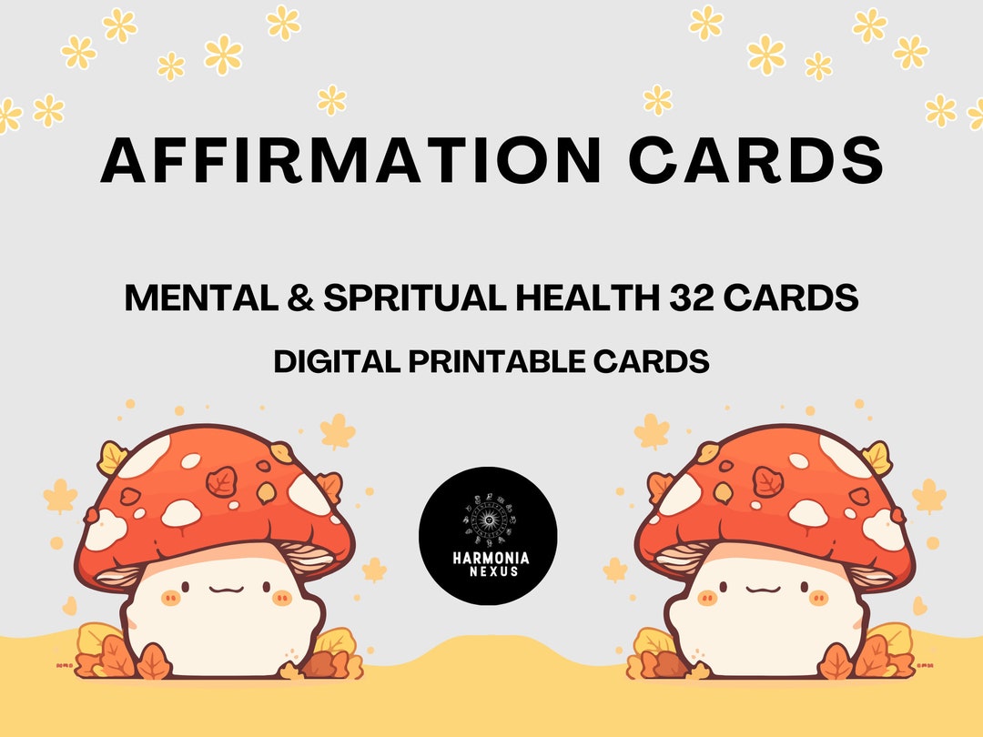 Affirmation Cards, Mental Health Affirmation Cards, Spiritual Health ...
