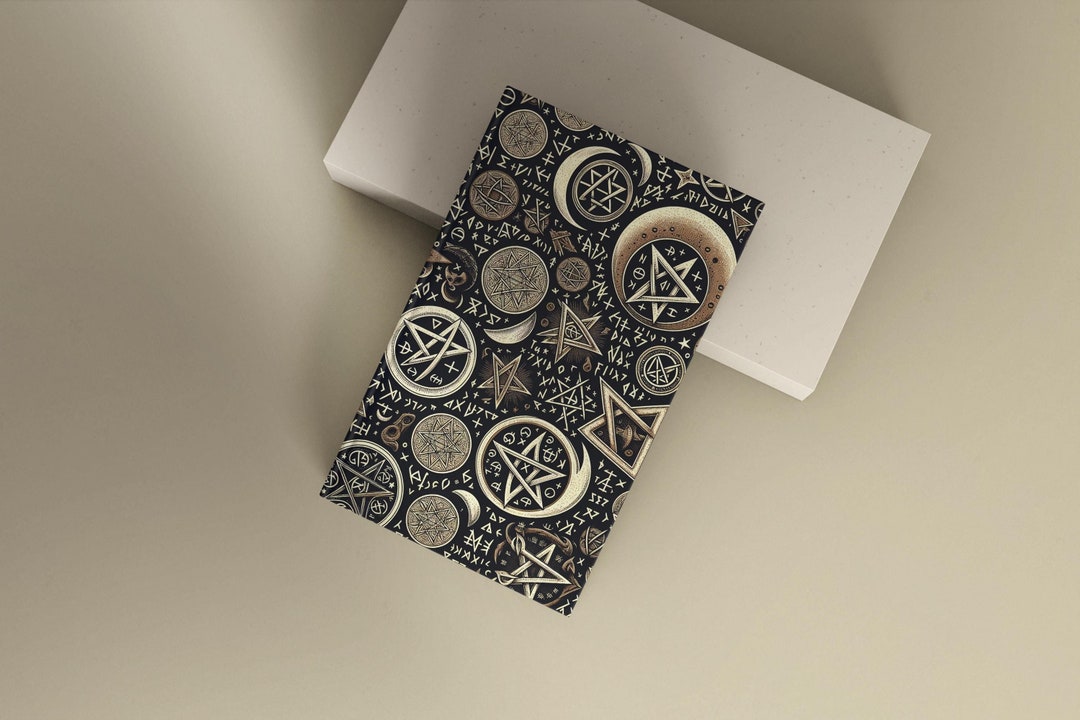 Grimoire Pagan Diary Dream Journal Mystical Symbol Book Tarot Occult ...