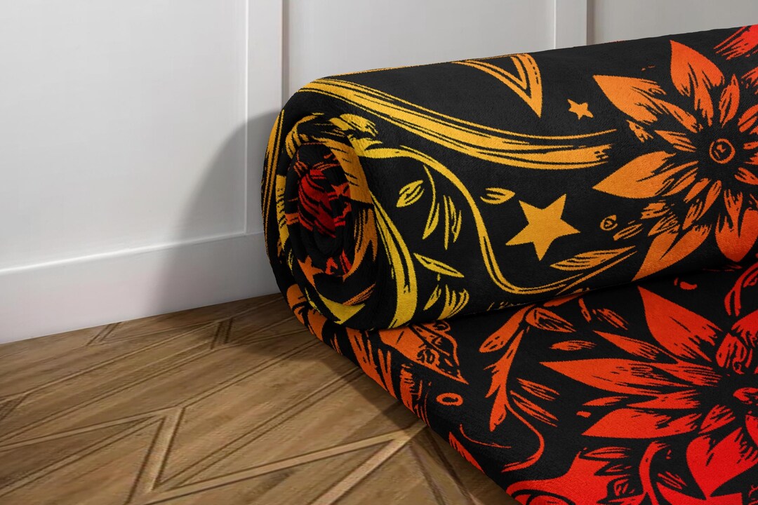 Occult Blanket Pagan Throw Witchcraft Plush Gothic Bedroom Decor ...