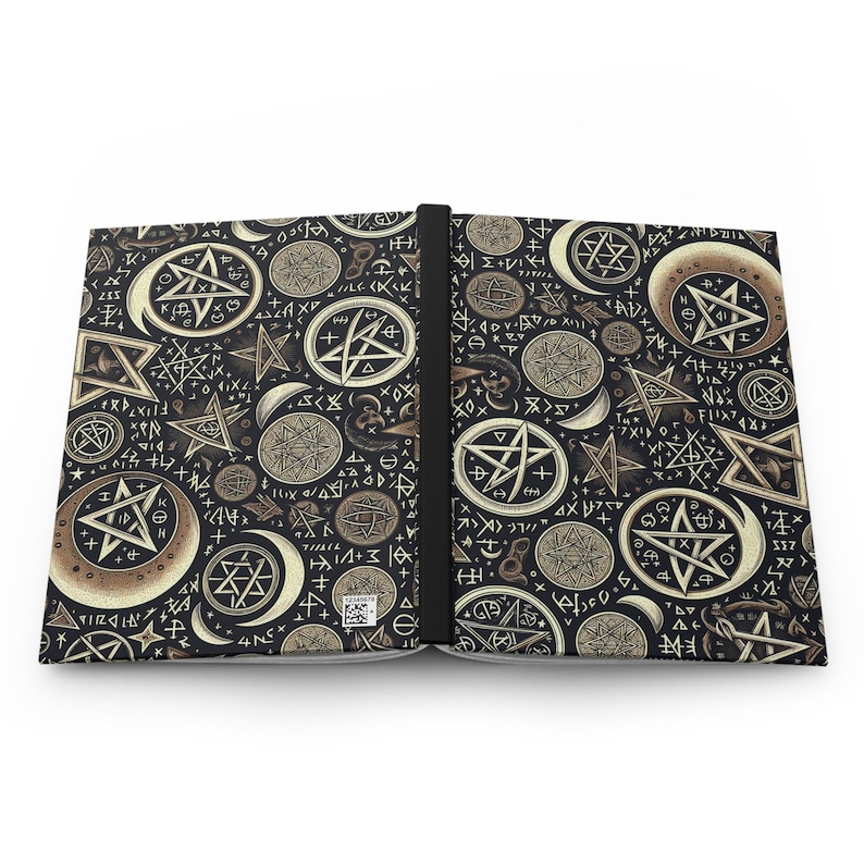 Grimoire Pagan Diary Dream Journal Mystical Symbol Book Tarot Occult ...