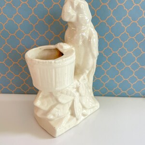Vintage Parrot Planter Mccoy Pottery Ceramic in White 1940s Mid-century ...