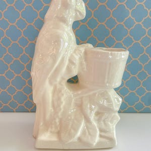 Vintage Parrot Planter Mccoy Pottery Ceramic in White 1940s Mid-century ...