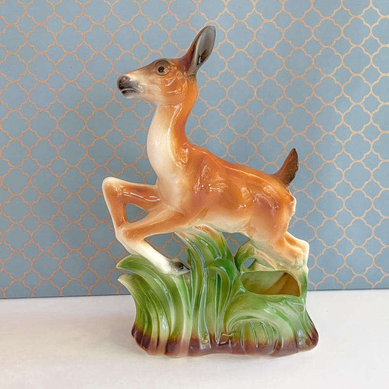 Deer Midcentury Planter - Etsy