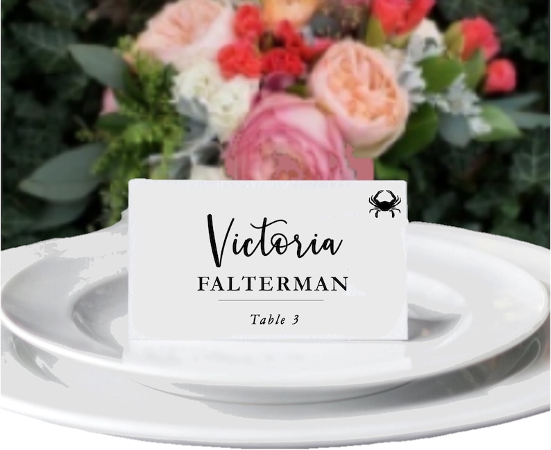 Personalized Wedding Place Cards | Elegant Seating Cards - Etsy