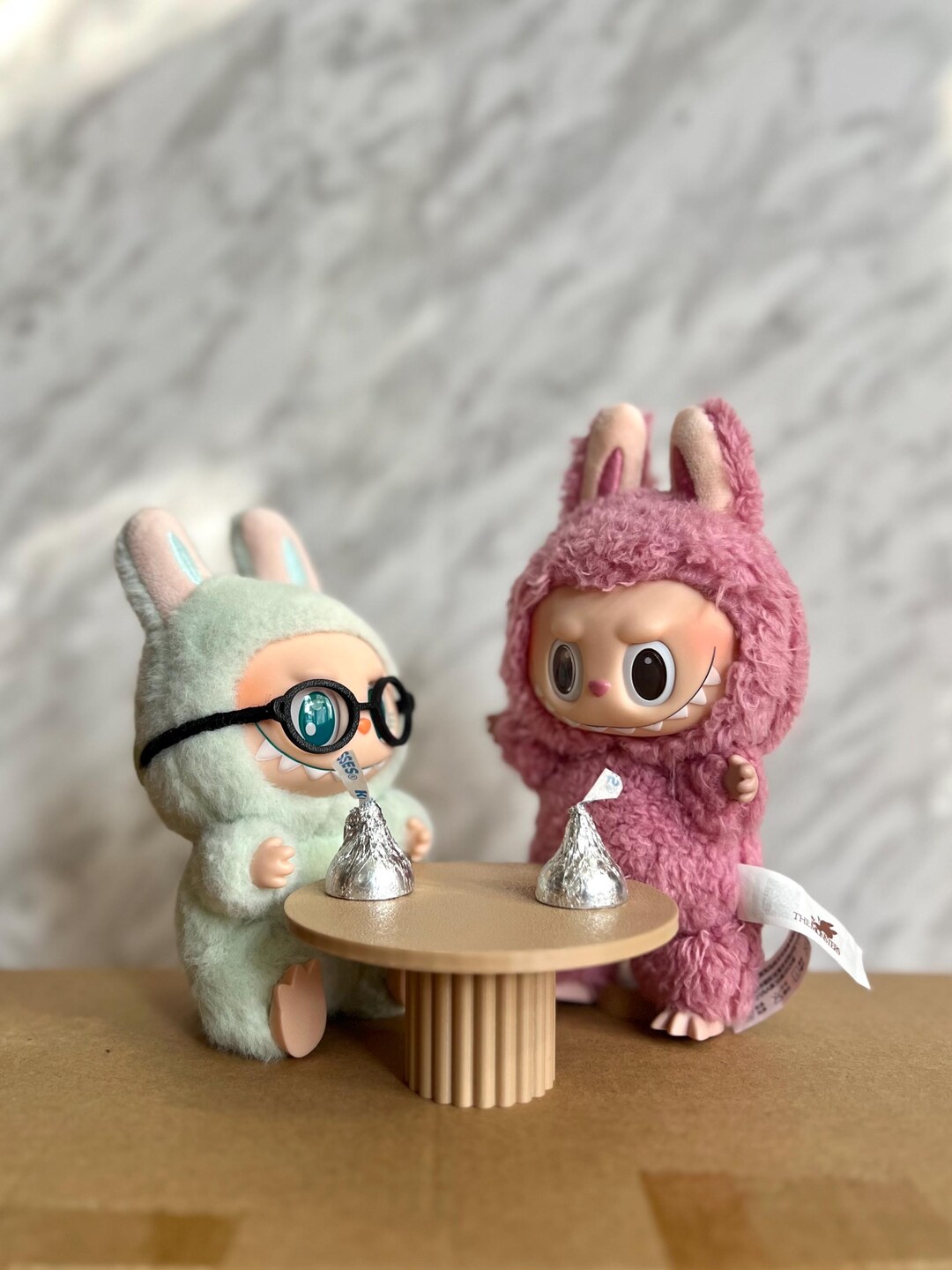 3D Printed Dining Table and Chairs for Labubu - Etsy