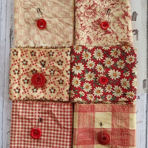HOMESTEAD COUNTY RED Slow Stitch Mindful Sewing Vintage Fabrics Vintage ...