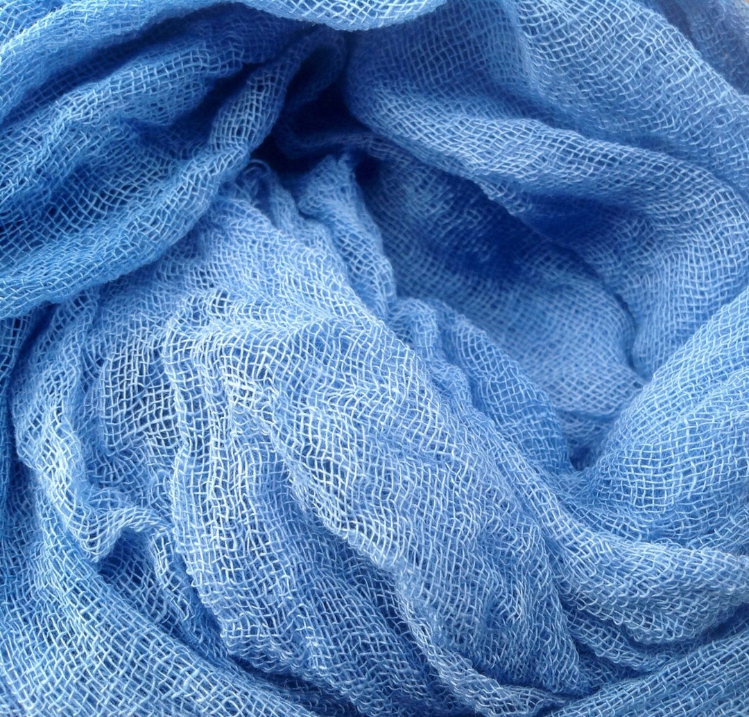 Hand Dyed Scrim Cheese Cloth Robbins Egg Blue - Etsy Nederland