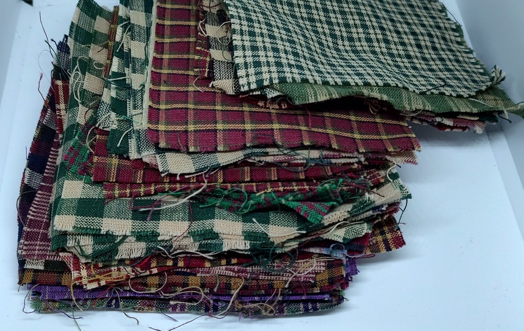 100 Vintage Primitive Homespun Quilt Blocks 100% Cotton 640 - Etsy