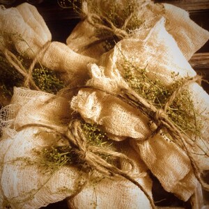 Primitive Decor Cheesecloth - Distressed & Baked - Bundled With Sprigs ...