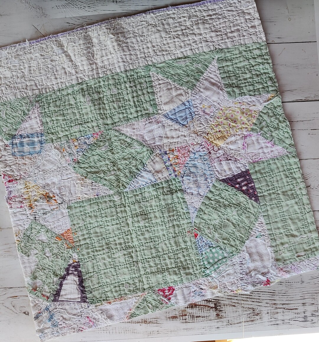 Tattered Quilt Block 20x 20 Infant Photo Shoot Quilt Block Crafts672 - Etsy
