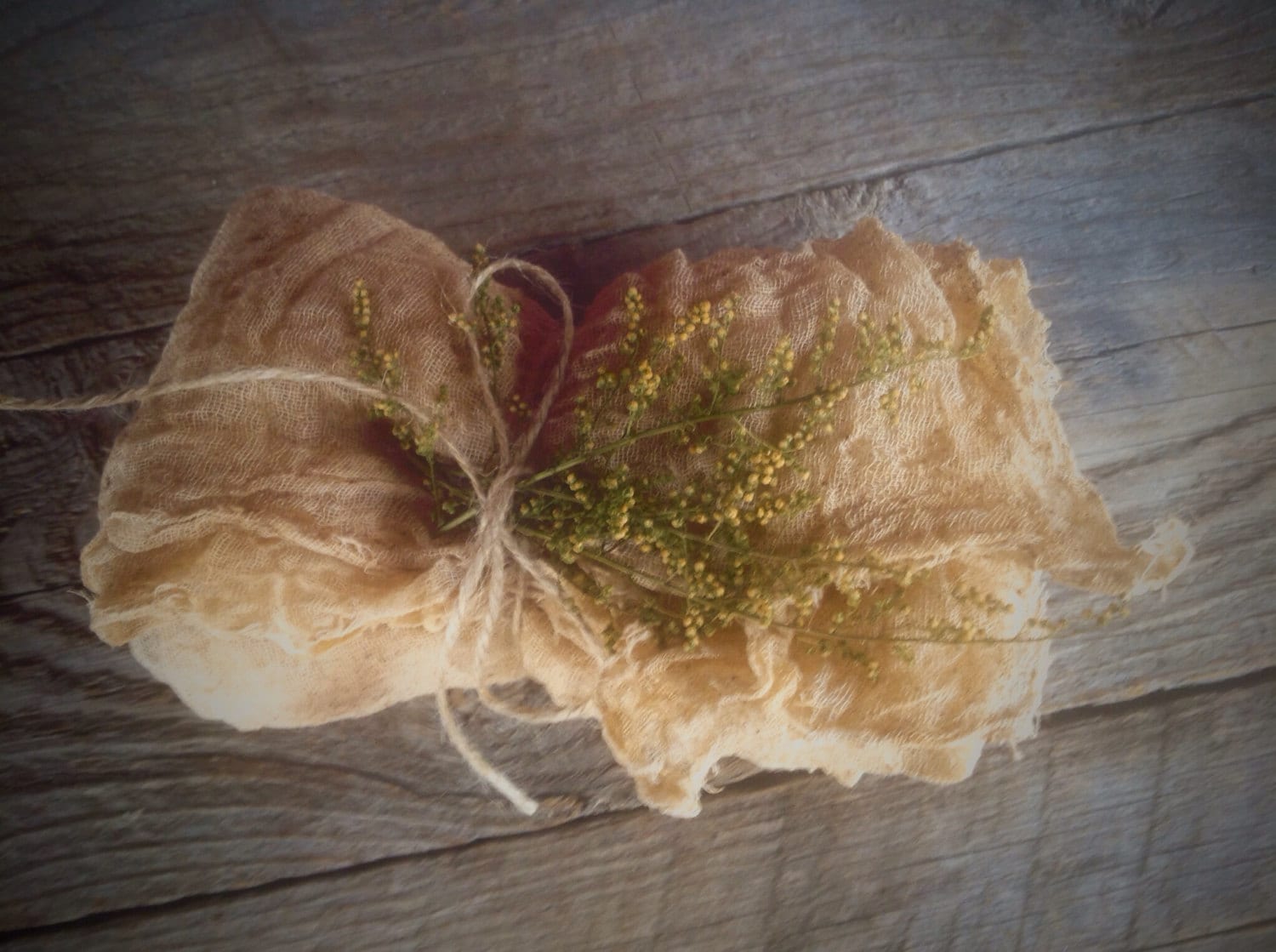 Primitive Decor Cheesecloth - Distressed & Baked - Bundled With Sprigs ...