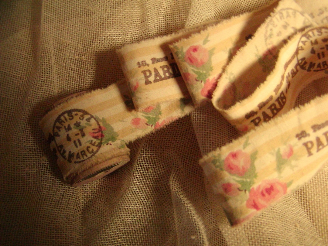 Vintage Ralph Lauren - EMMA - Ribbon Trim - Hand Stamped With French ...