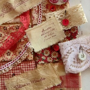 HOMESTEAD COUNTY RED Slow Stitch Mindful Sewing Vintage Fabrics Vintage ...