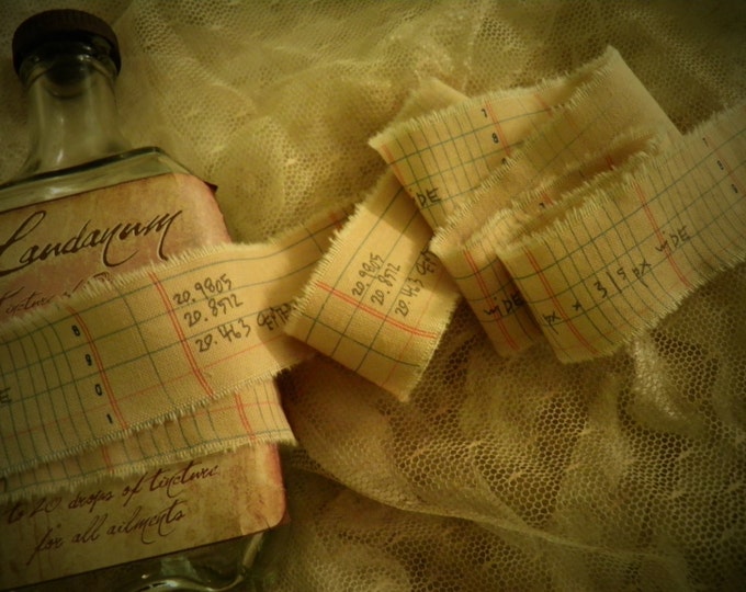 Aged Ledger Trim Old Fashion Ledger Fabric Ribbon Trim - Etsy