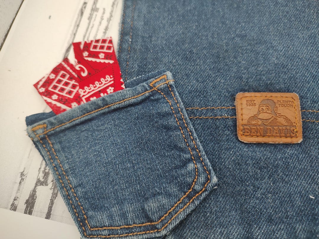 2 Denim Pocket Patches - With Backing - Etsy