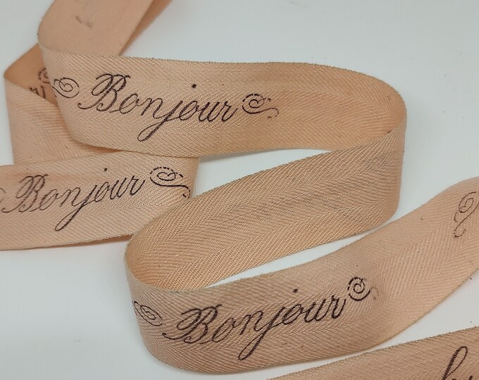 Bonjour - Cotton Twill Trim - Etsy