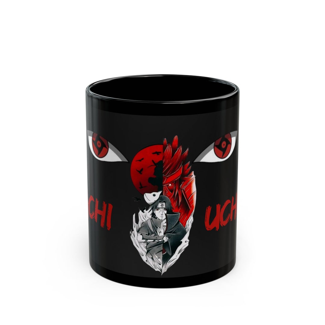 Mug Itachi Uchiwa Noir 11 Oz, 15 Oz - Etsy