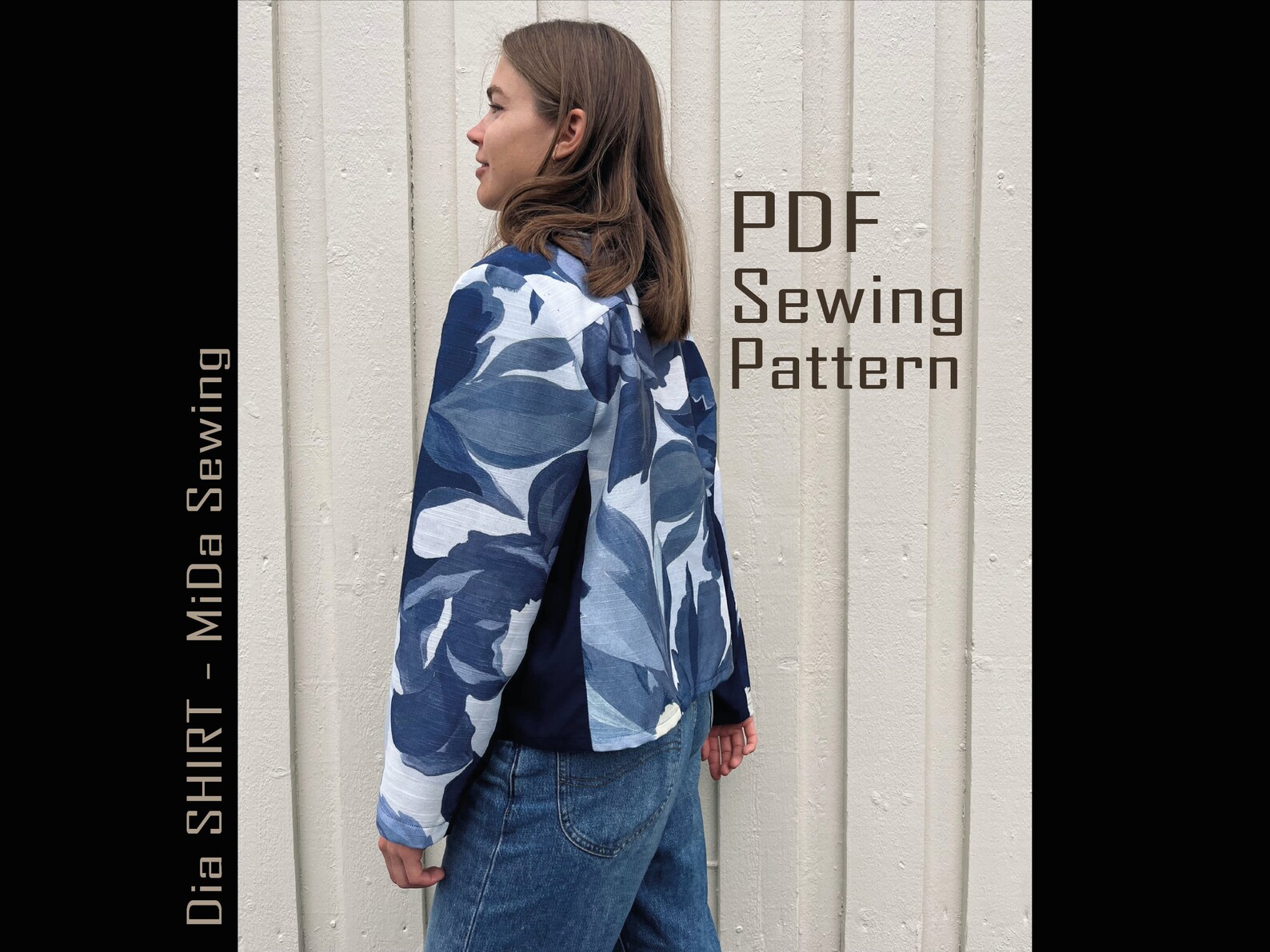 Dia SHIRT Digital PDF Sewing Pattern Shirt Button up Shirt Sewing ...