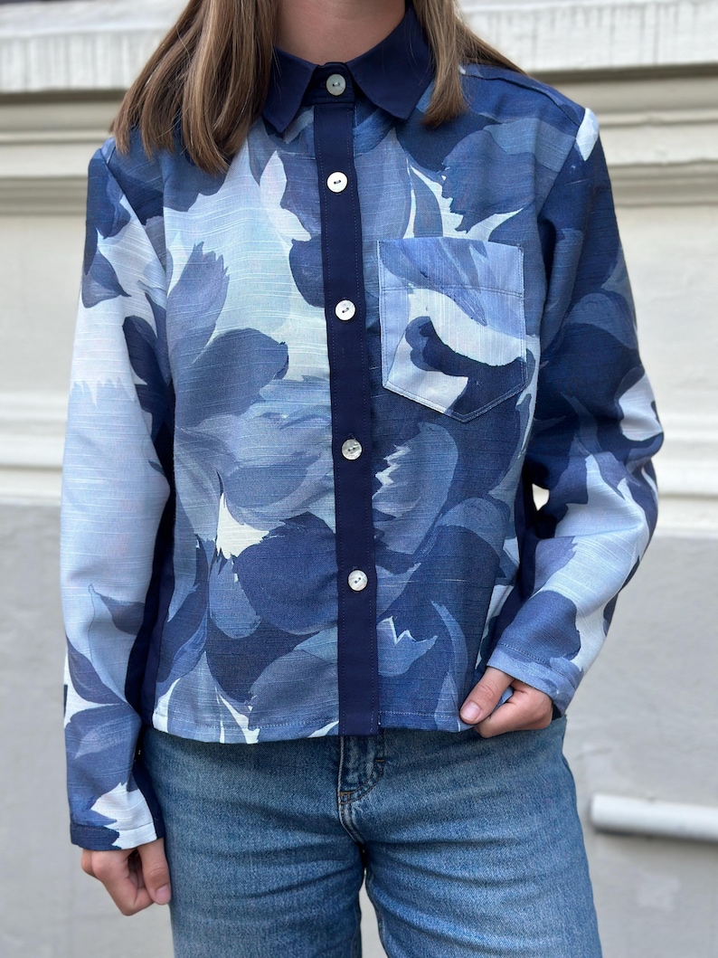 Dia Shirt - Digital PDF Sewing Pattern A4/a0/usletter Shirt Button up ...