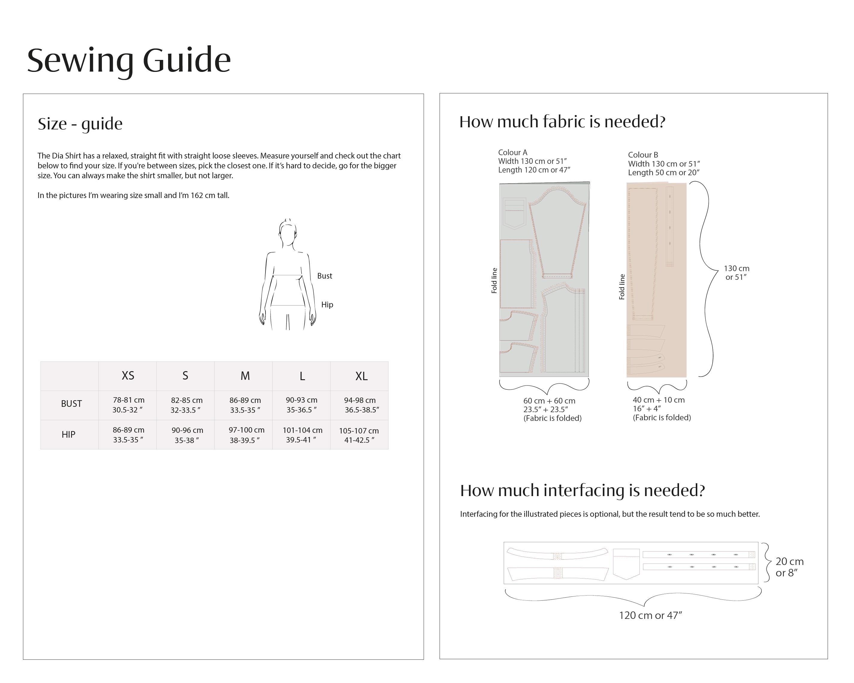 Dia Shirt - Digital PDF Sewing Pattern A4/a0/usletter Shirt Button up ...