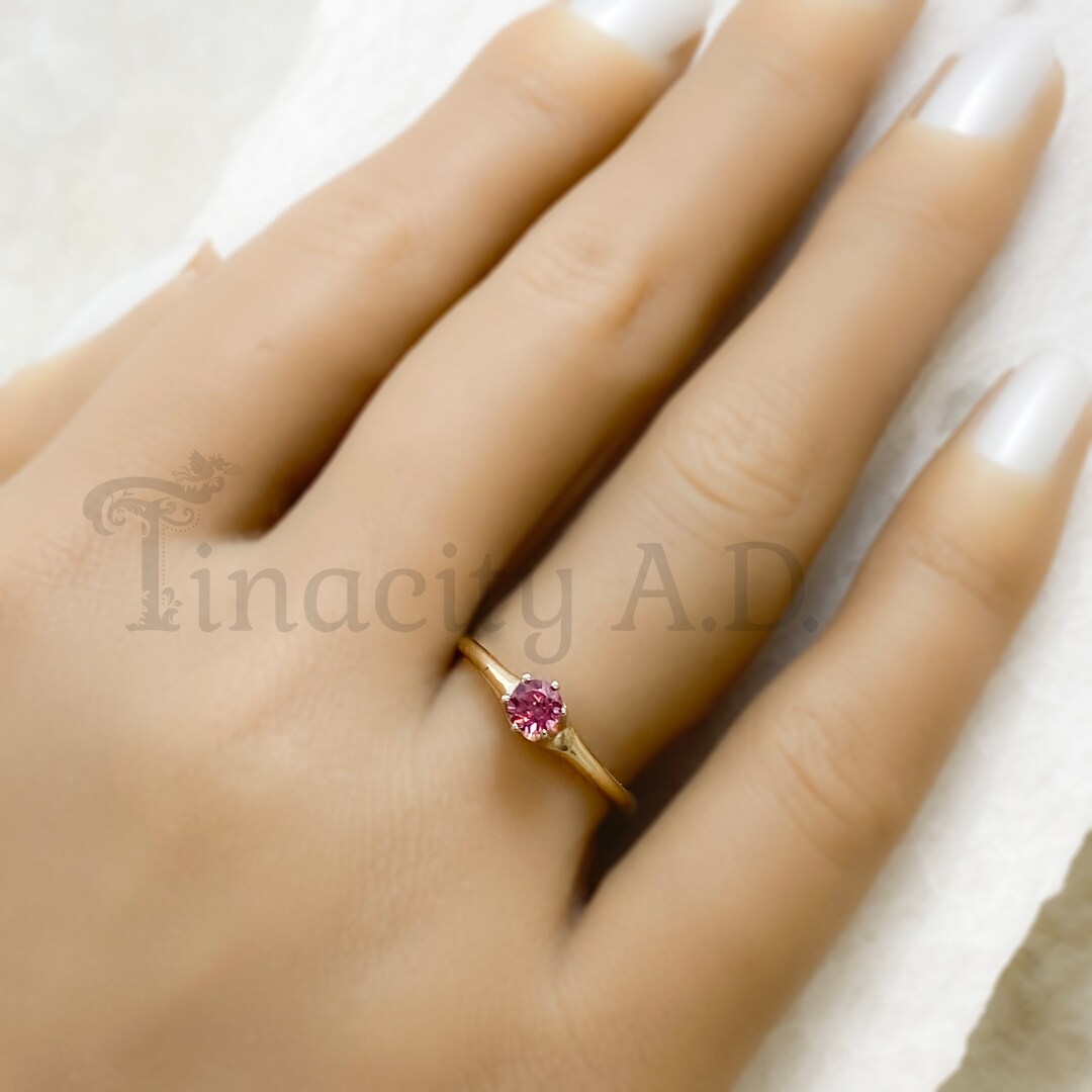 A Vintage 1950's Era Solitaire Ring, 14k Yellow Shank and White Gold ...