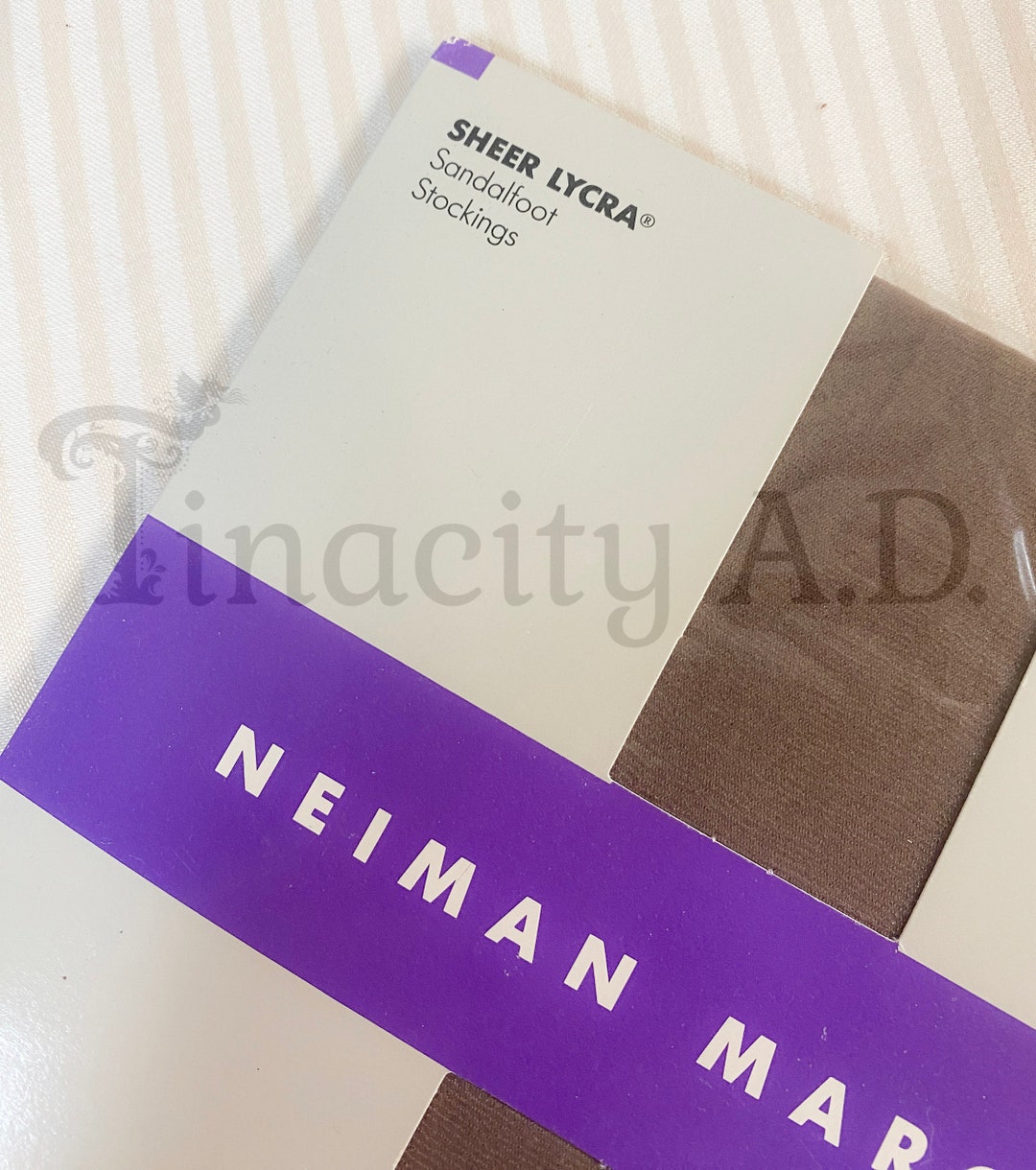 Vintage Neiman Marcus Brand 1980's Era Lycra Stockings, Misty Taupe ...