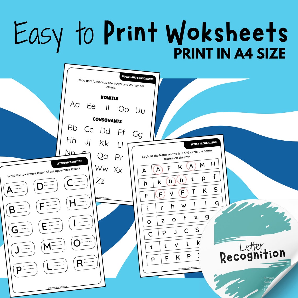 Alphabet Adventure: Interactive Recognition Worksheets for Preschoolers ...