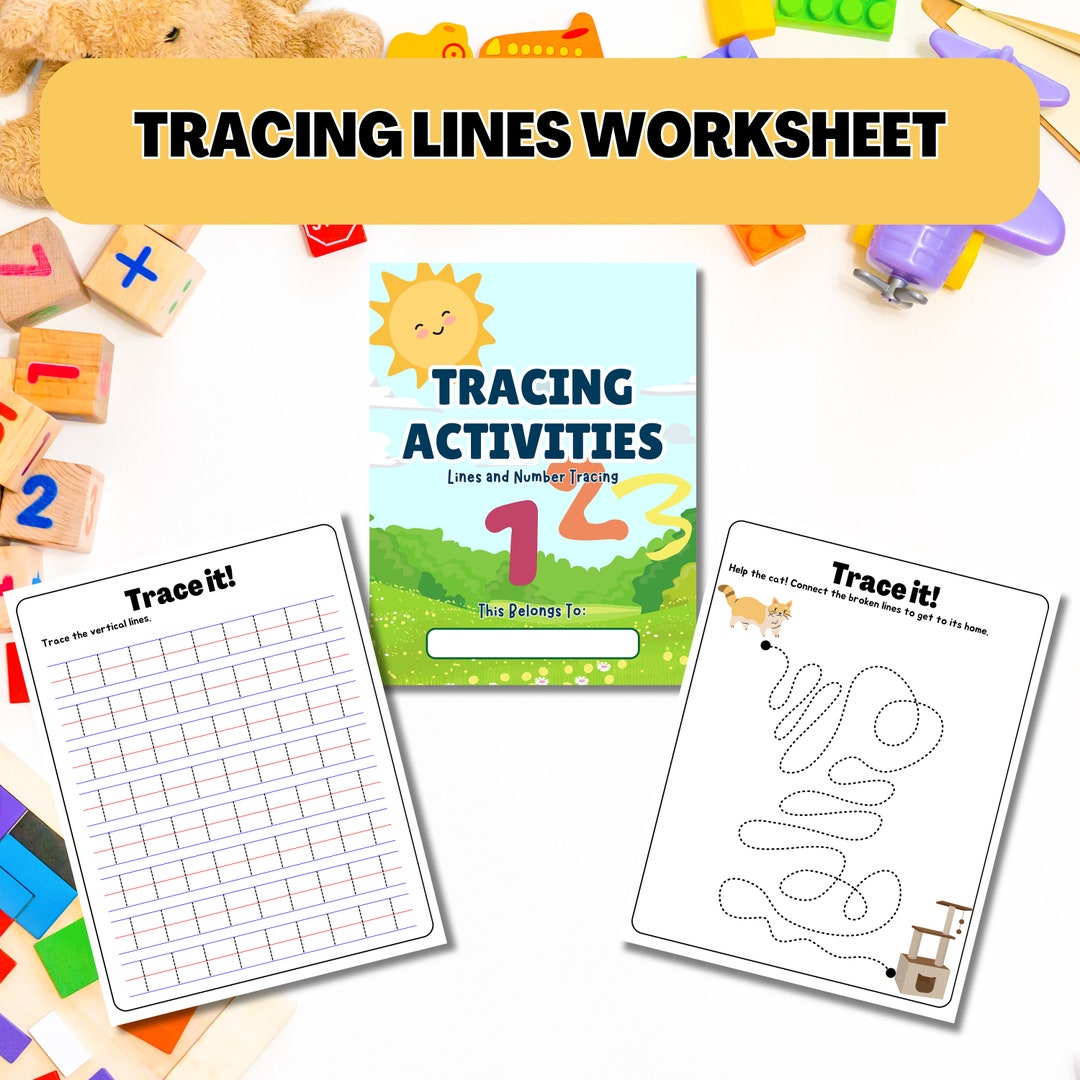 Number and Shape Tracing Worksheets for Preschool and Beginning Readers ...