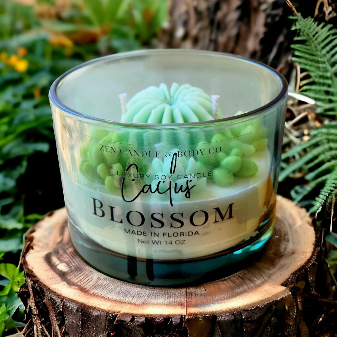 Zen Garden Candle Zen Candle Succulent Candle Scented Candle Candle ...