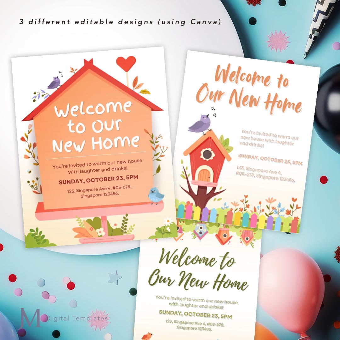 Canva Editable E-invitation Card Template, House Warming Invitation ...