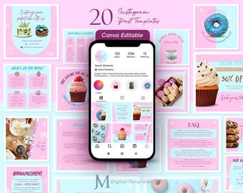 Canva Editable Social Media Post Template, Instagram Post Template ...