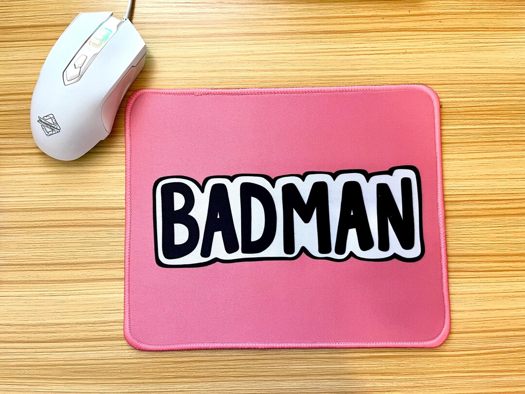 BADMAN Anime Reference Pink Mousepad - Etsy