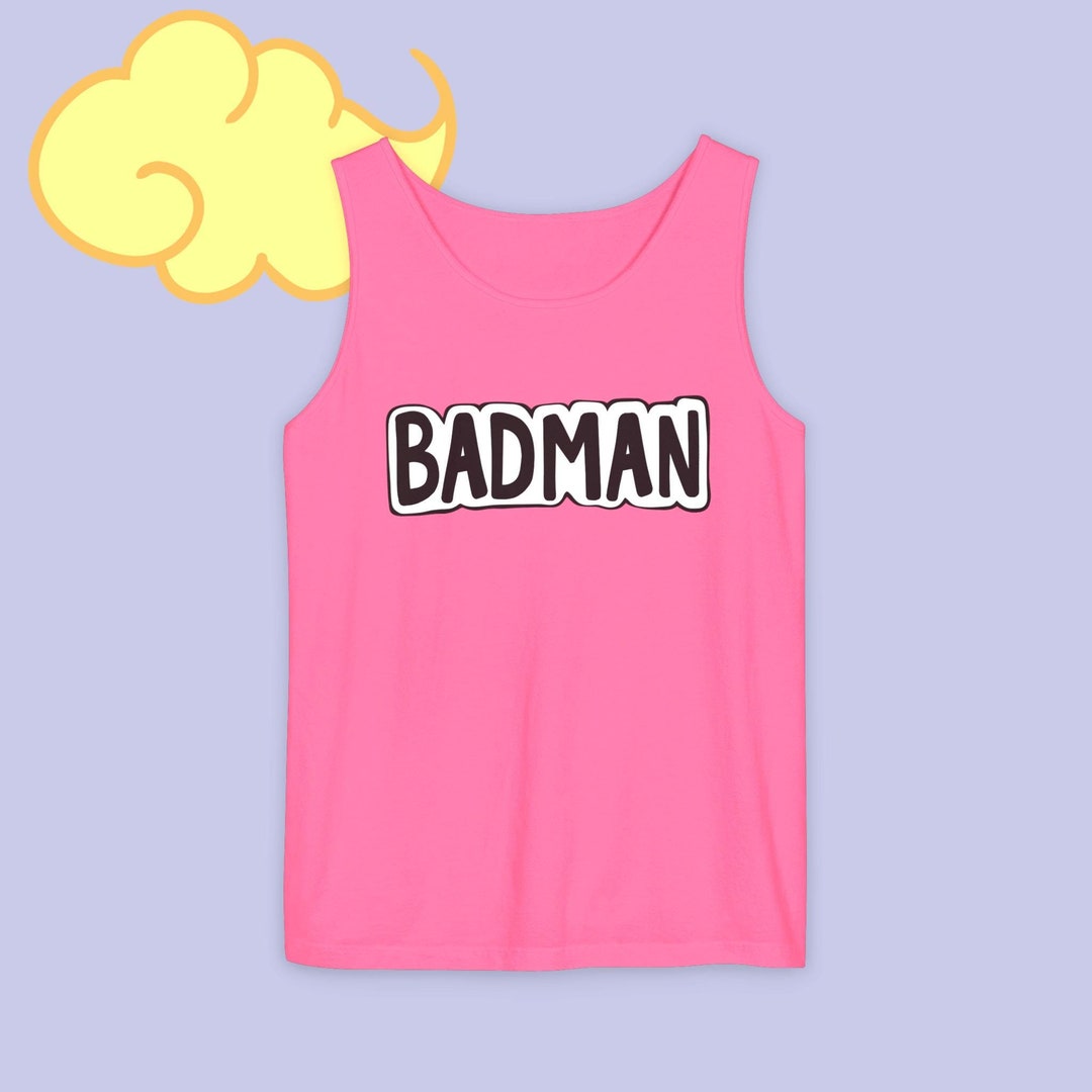 BADMAN Anime Bright Pink Tank Top Workout Gymwear - Etsy