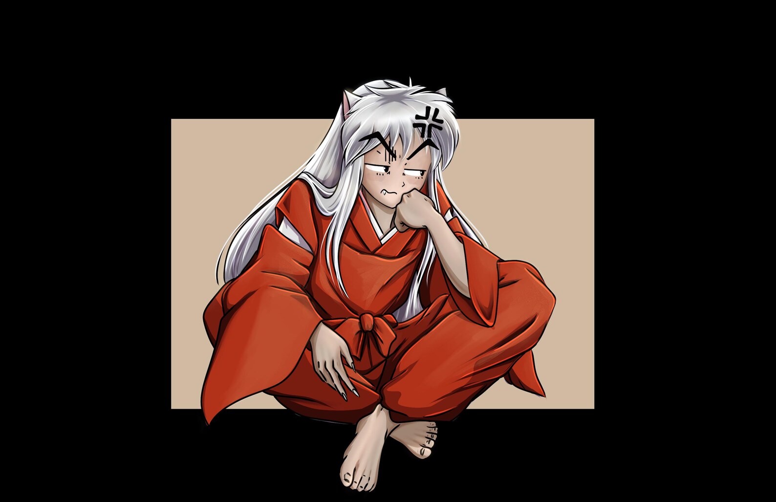 White Haired Anime Boy Keychain - Etsy