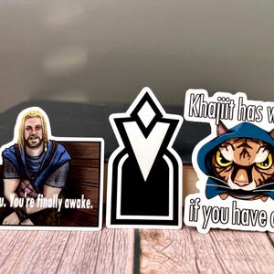 RPG Video Game Stickers- 3 Inch Dragon Warrior Medieval Gaming Fantasy ...