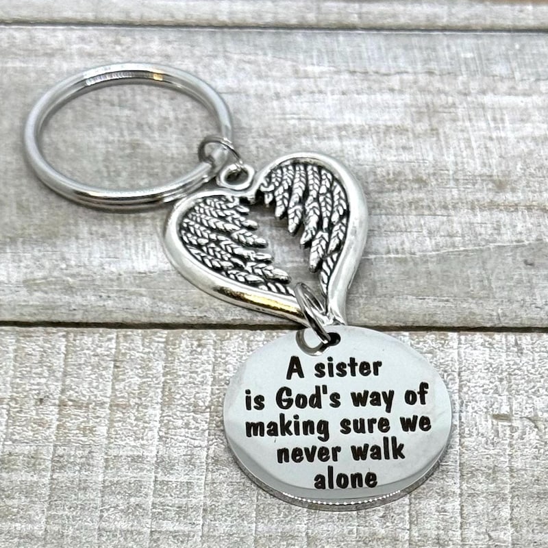 Sister Key Chain - Etsy